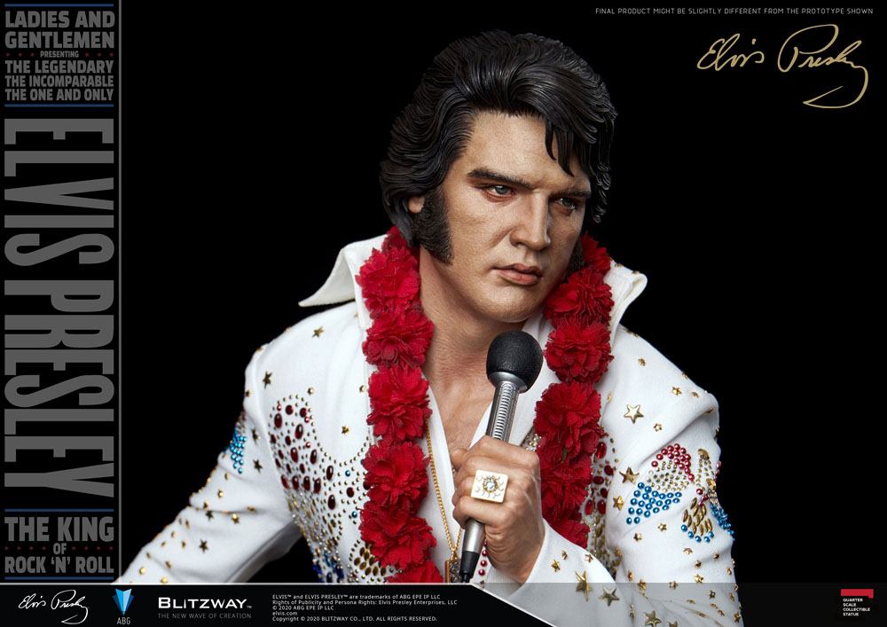 Elvis Presley Superb Scale Hybrid Statue 1/4 Elvis Aaron Presley 52cm ...