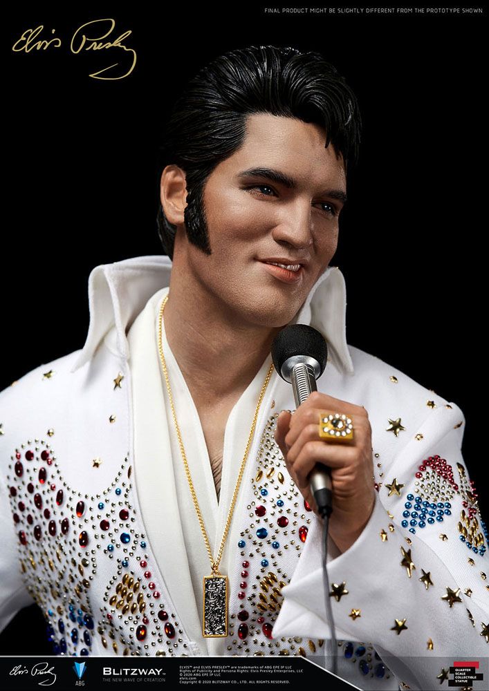 Elvis Presley Superb Scale Hybrid Statue 1/4 Elvis Aaron Presley 52cm ...