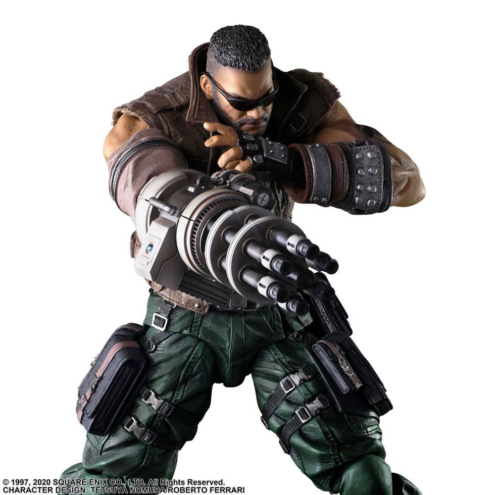 Final Fantasy VII Remake Play Arts Kai Action Figure Barret Wallace Ver ...