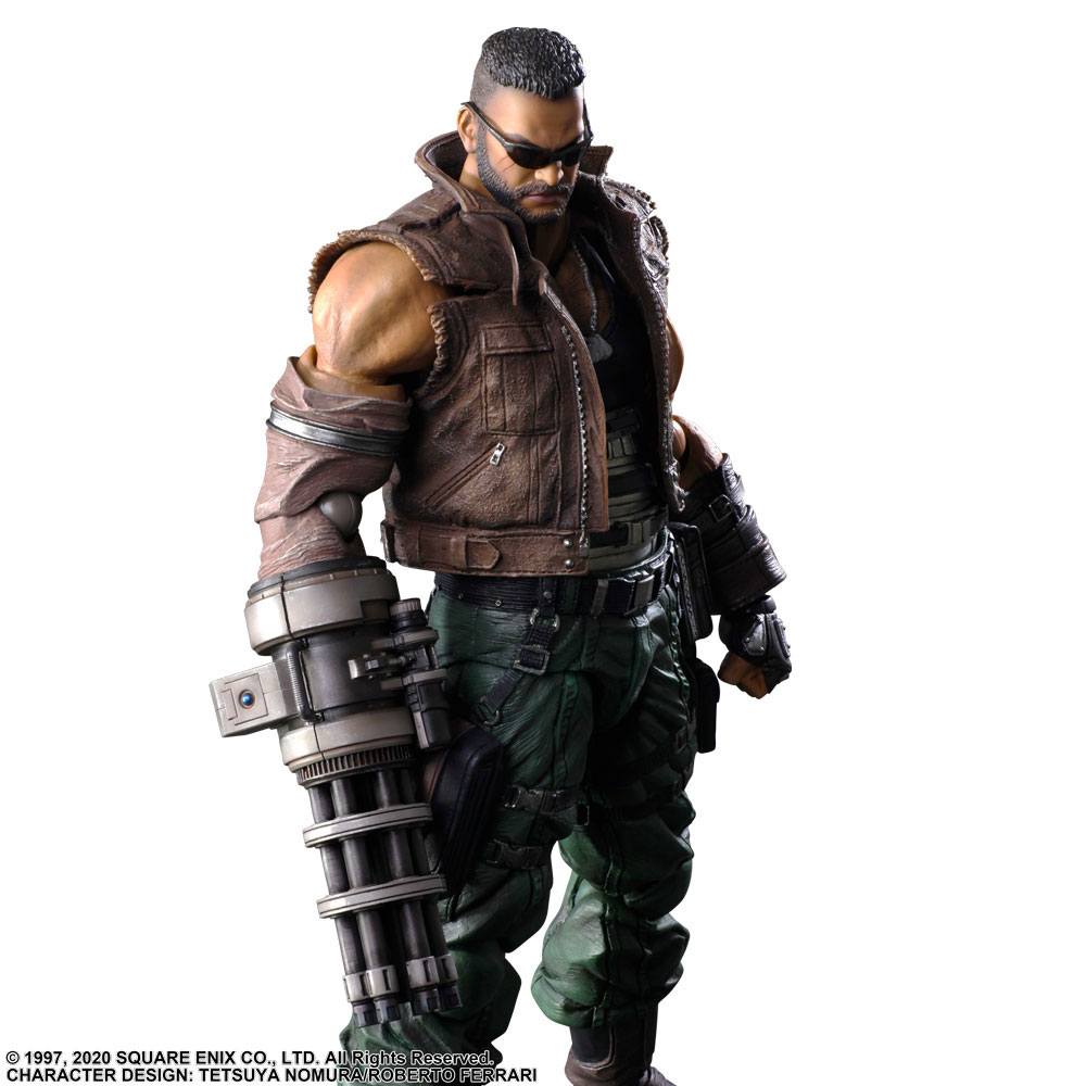 Final Fantasy VII Remake Play Arts Kai Action Figure Barret Wallace Ver ...