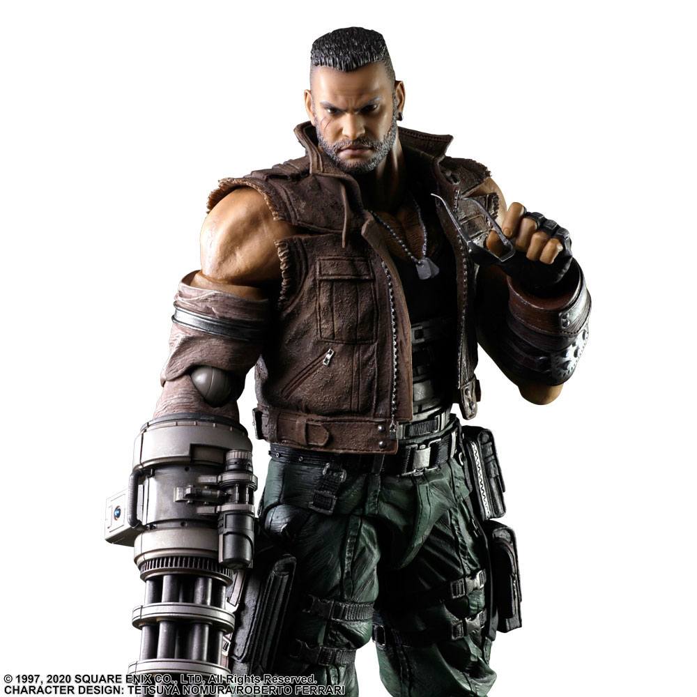 Final Fantasy VII Remake Play Arts Kai Action Figure Barret Wallace Ver ...