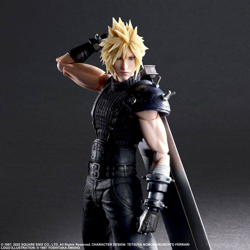 Final Fantasy VII Remake Play Arts Kai Action Figure Cloud Strife Ver. 2 27cm