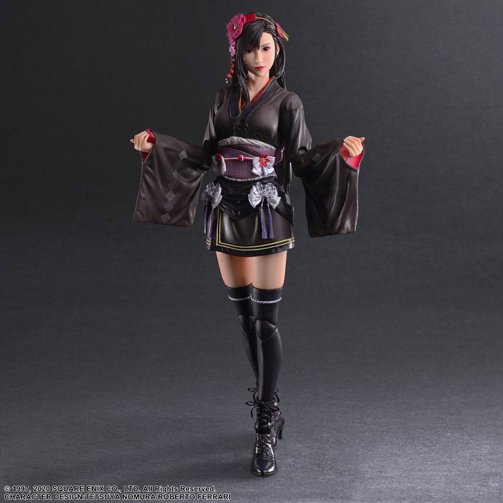 Final Fantasy VII Remake Play Arts Kai Action Figure Tifa Lockhart Exo ...