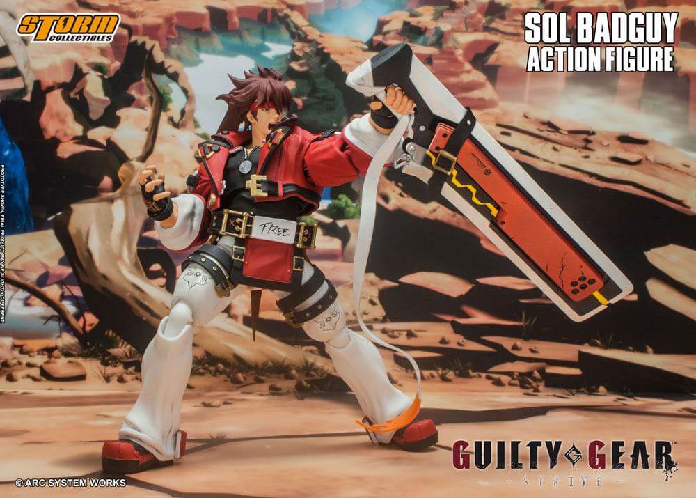 Guilty Gear Action Figure 1/12 Sol Badguy 18cm - Hobby Figures