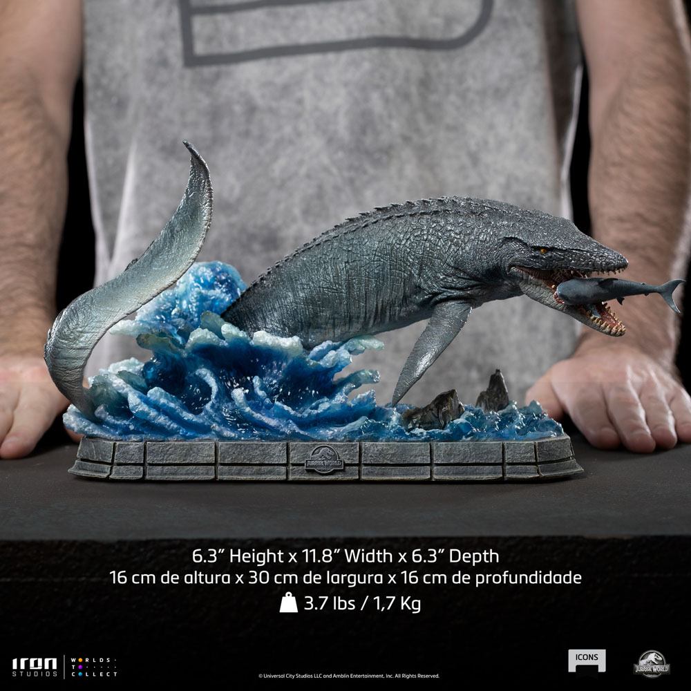 Jurassic World Icons Statue Mosasaurus 16cm - Hobby Figures