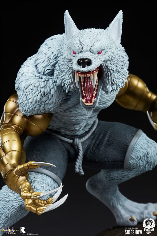 Killer Instinct Statue 1/4 Sabrewulf (White Wolf) 44cm - Hobby Figures