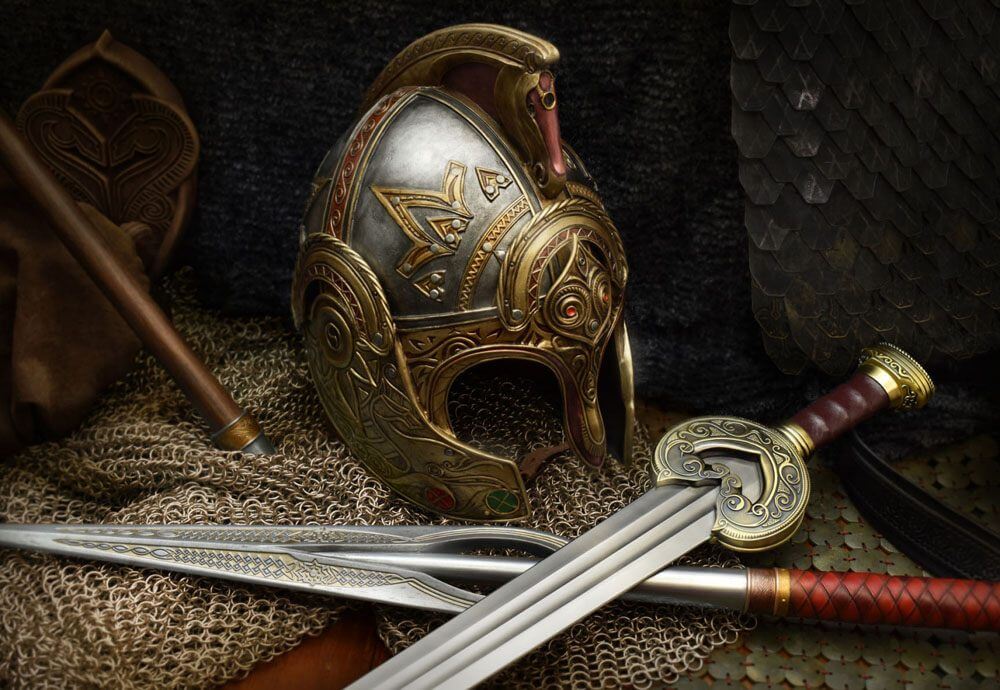 Lord of the Rings Replica 1/1 Helm of King Théoden - Hobby Figures
