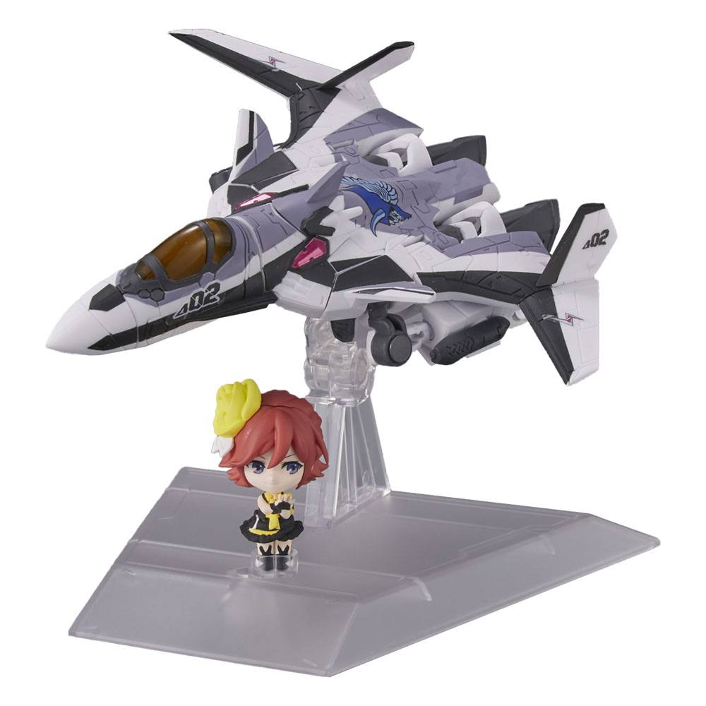 Macross Delta Tiny Session Vehicle mit Action Figure VF-31F Siegfried ...