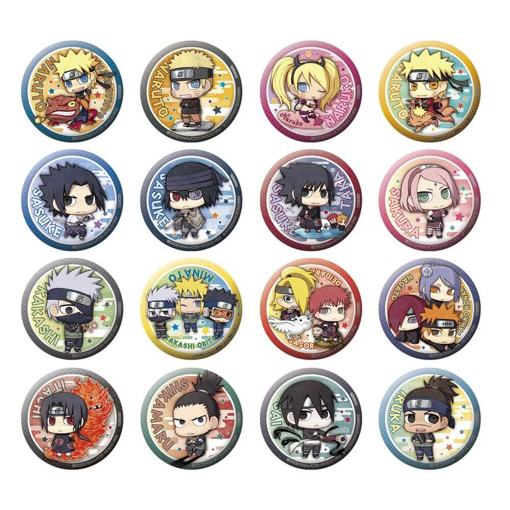 Naruto Enamel Pin 5cm New Era 16-Set Assortment – Hobby Figures
