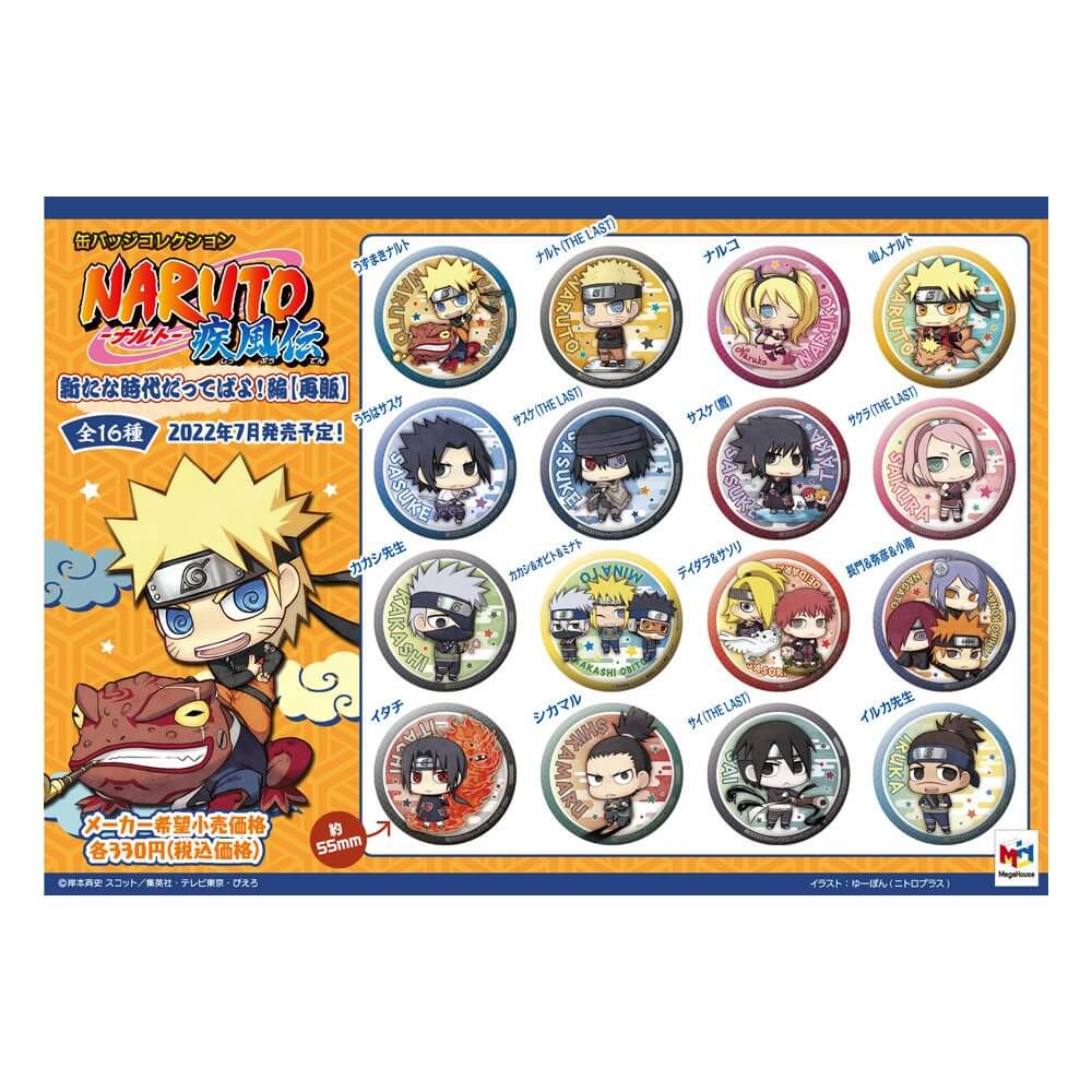 Naruto Enamel Pin 5cm New Era 16-Set Assortment – Hobby Figures