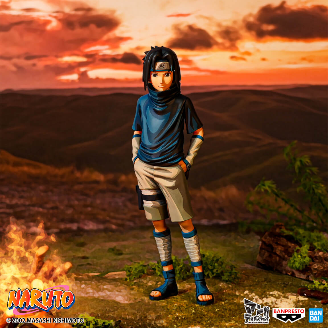 Naruto Grandista PVC Statue Manga Dimensions Uchiha Sasuke #2 24cm ...