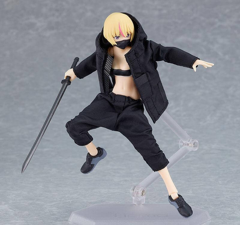 Original Character Figma Action Figure Female Body Yuki with Techwear ...