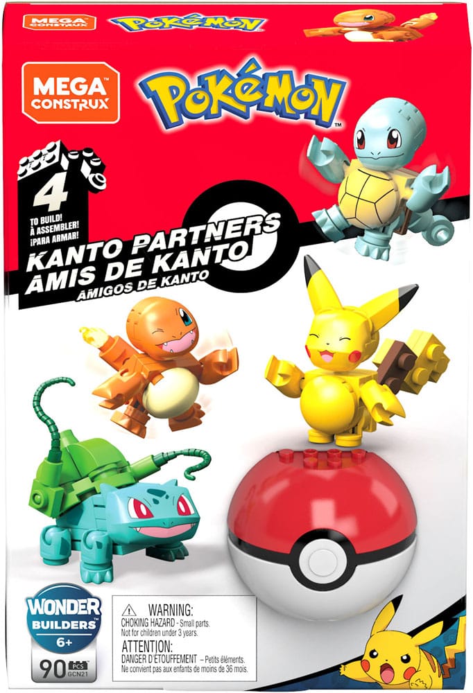 Pokémon Mega Construx Construction Set Kanto Partners - Hobby Figures