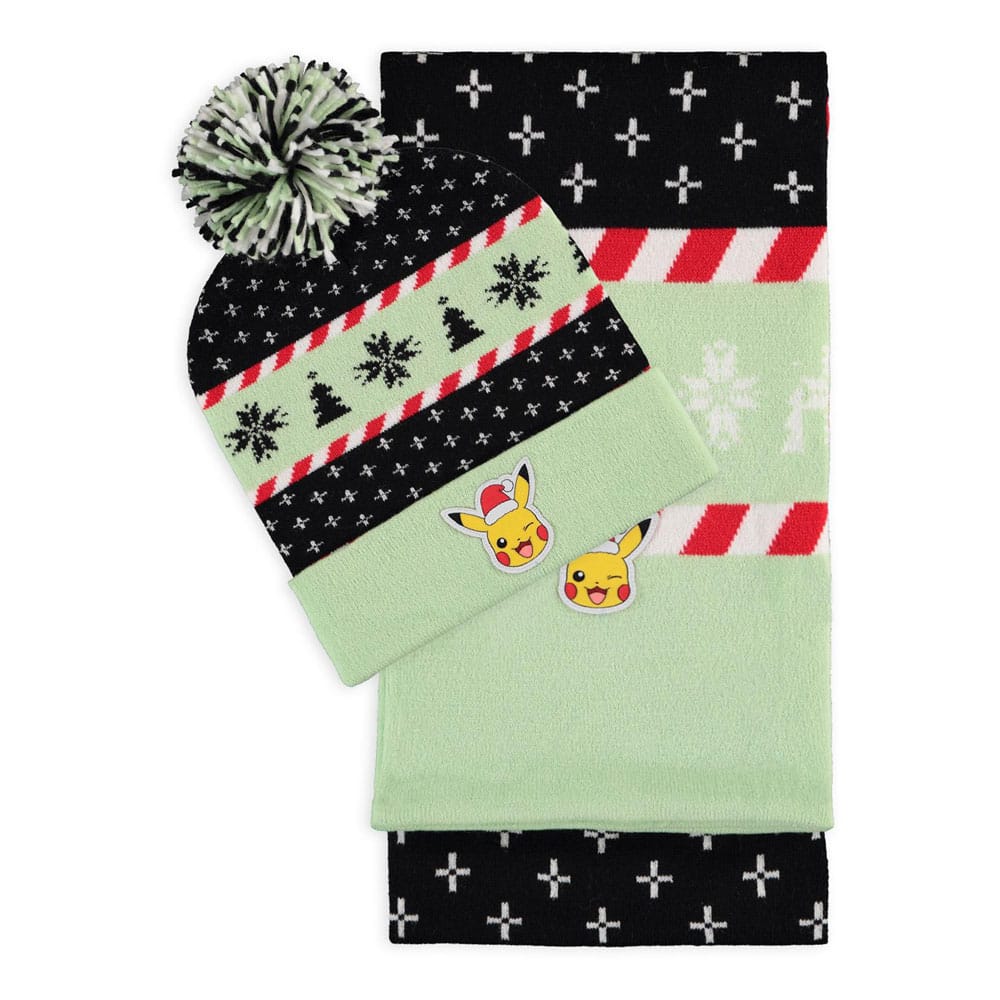 Pokemon Ski Beanie and Scarf Set Pikachu - Hobby Figures