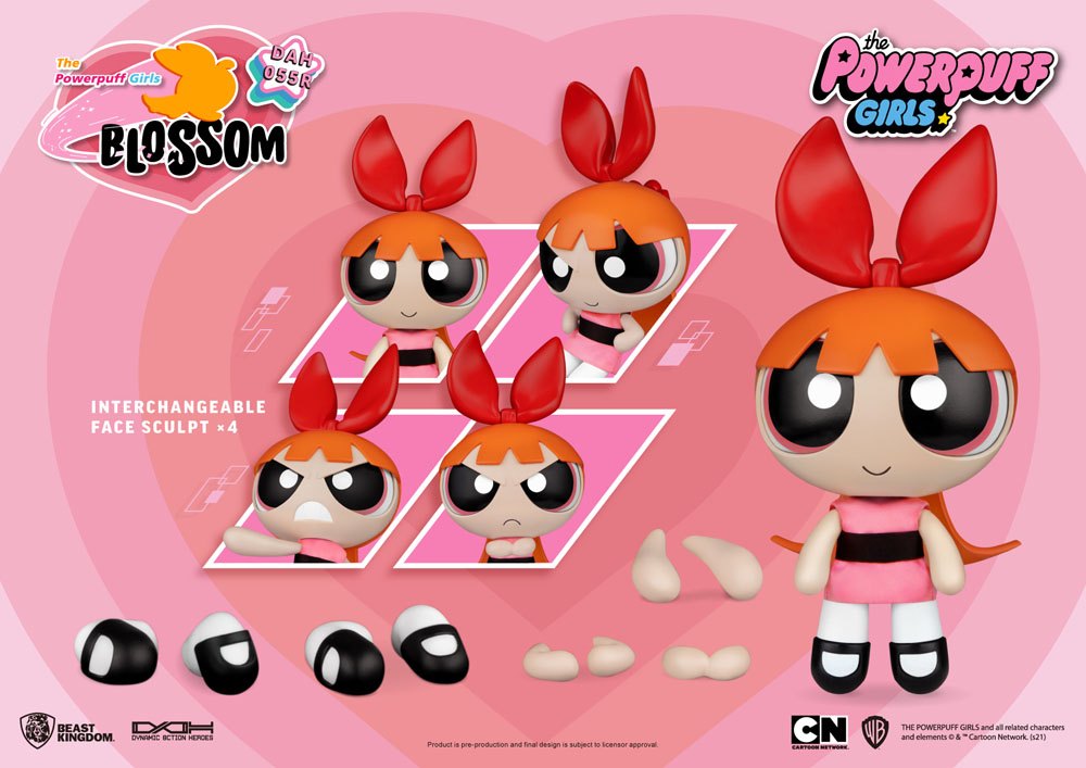 Powerpuff Girls Dynamic 8ction Heroes Action Figure 1/9 Blossom 14cm ...