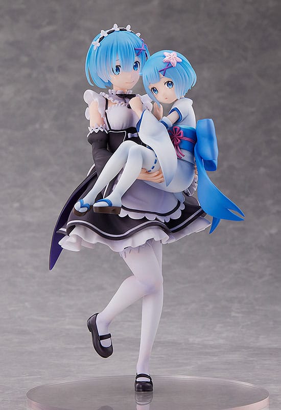 Re:Zero Starting Life in Another World PVC Statue 1/7 Rem & Childhood ...