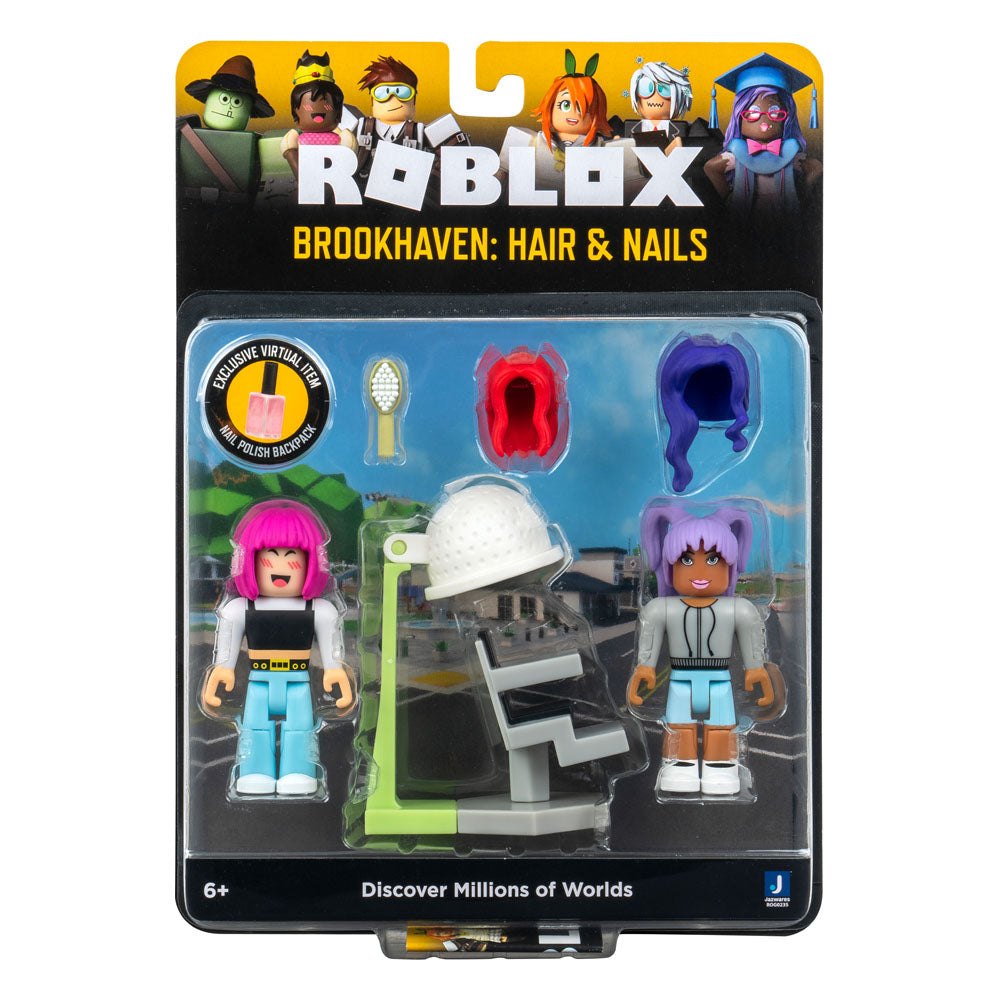 Roblox Action Figures Game Pack Brookhaven: Hair & – Hobby Figures