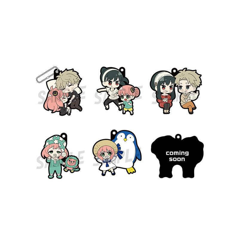 Spy x Family Rubber Charms 6cm 6-Pack Assortment – Hobby Figures