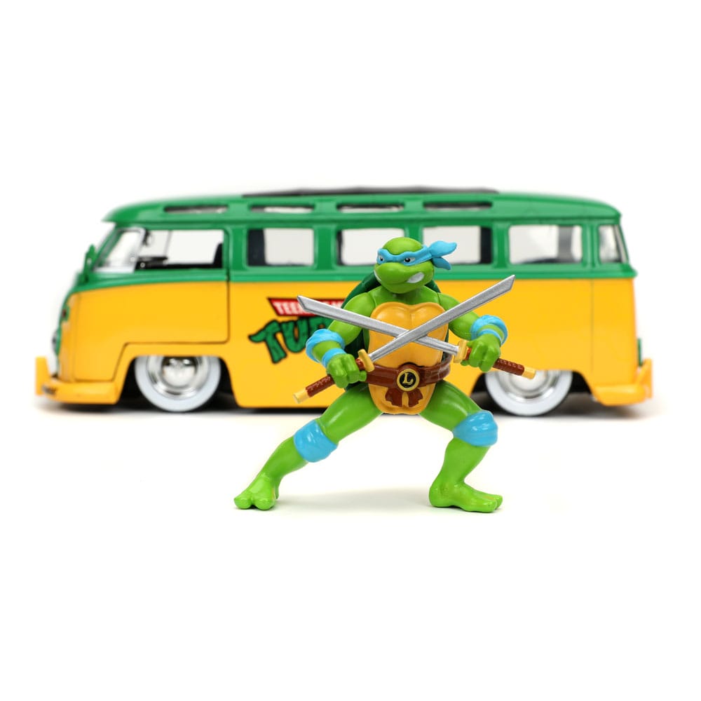 Teenage Mutant Ninja Turtles Hollywood Rides Diecast Model 1/24 1962 VW ...