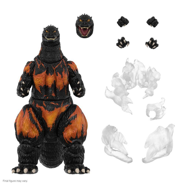 Burning godzilla action figure store