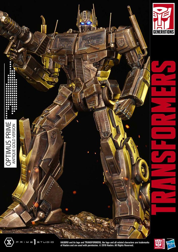Transformers: G1 Statue Optimus Prime Antique Gold – Hobby Figures