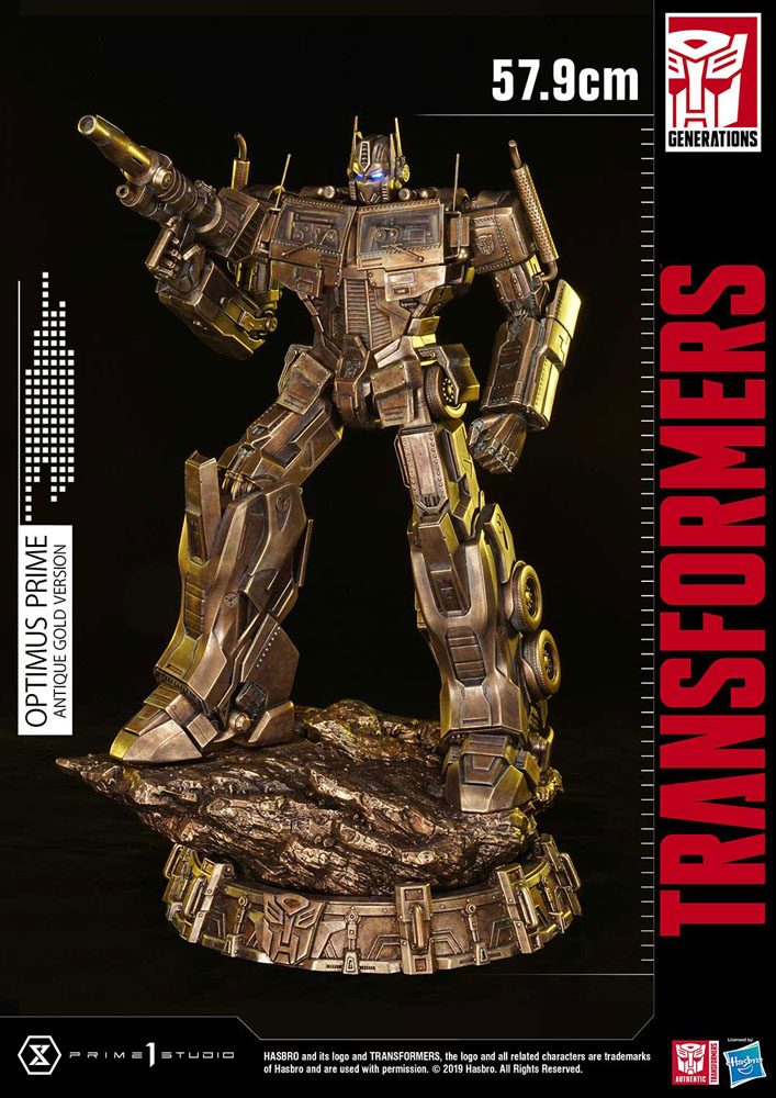 Transformers: G1 Statue Optimus Prime Antique Gold – Hobby Figures