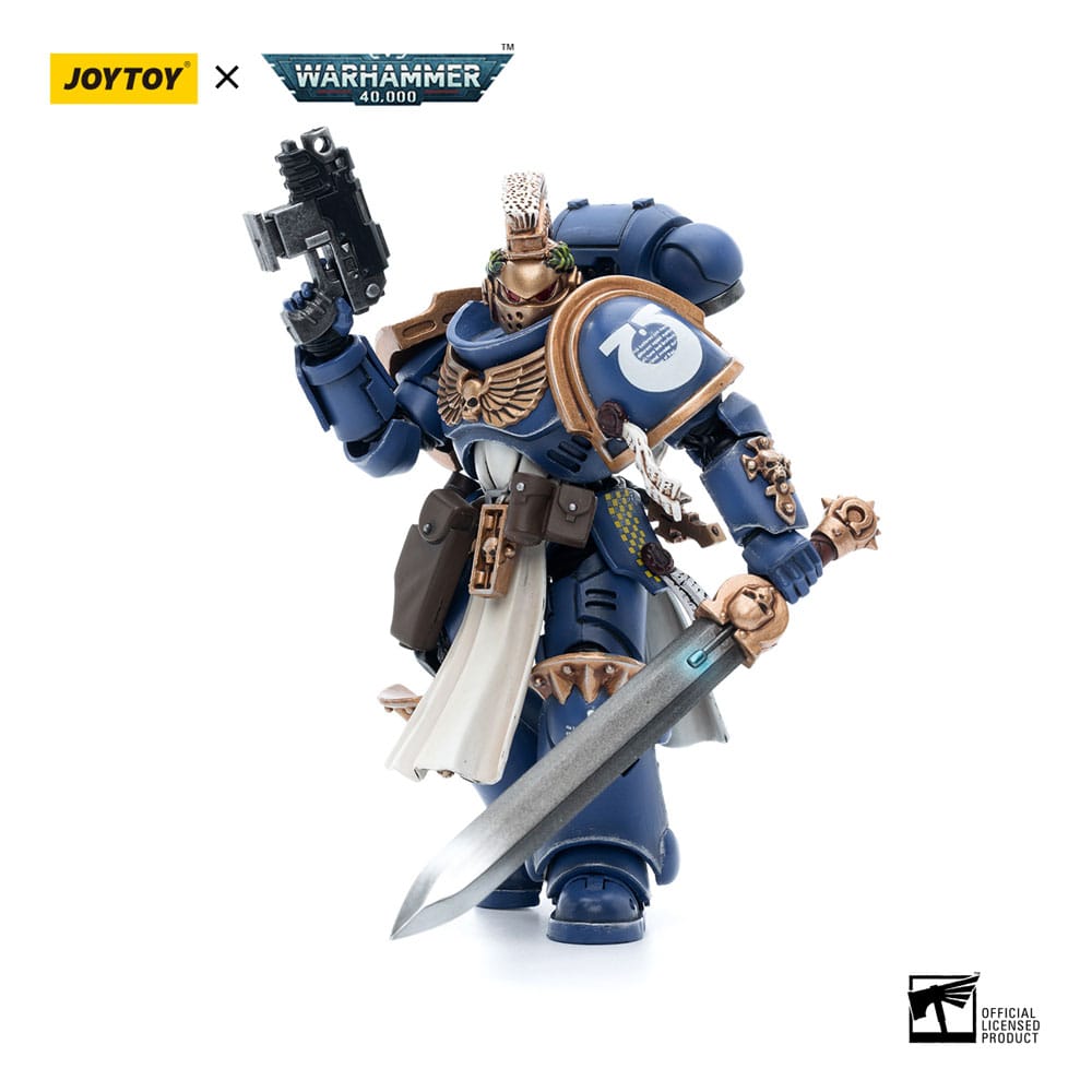 Warhammer 40k Action Figure 1/18 Ultramarines Primaris Company Champion ...