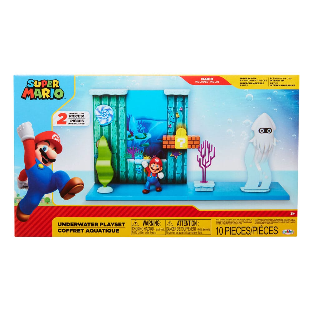 World of Nintendo Super Mario Playset Underwater - Hobby Figures