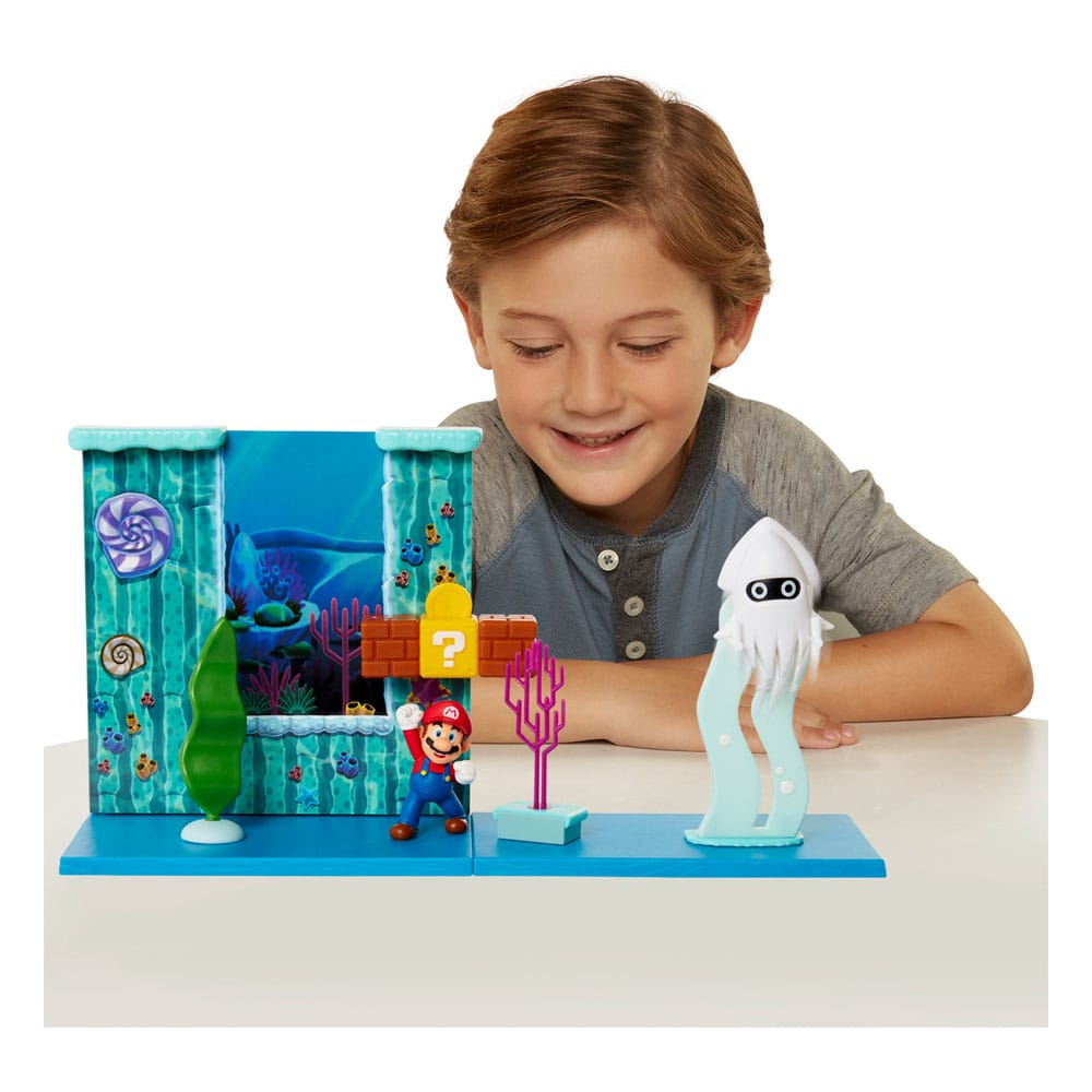 World of Nintendo Super Mario Playset Underwater - Hobby Figures